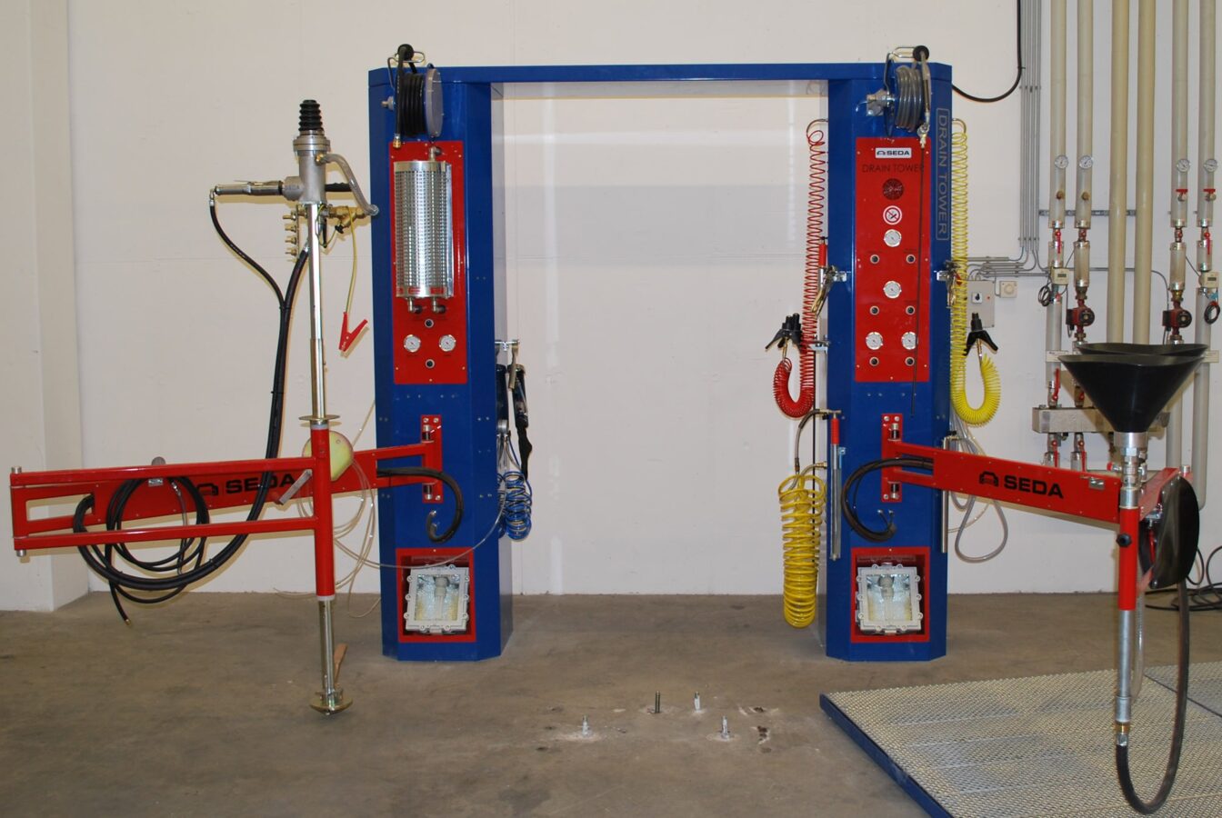 SEDA DrainTower - End-of-life vehicle drying plant - Professional Car ...