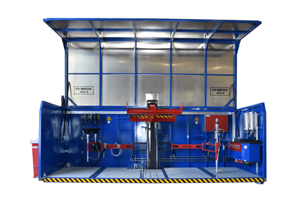 SEDA MDS8 DrainLift - Mobile End-of-Life vehicle depollution