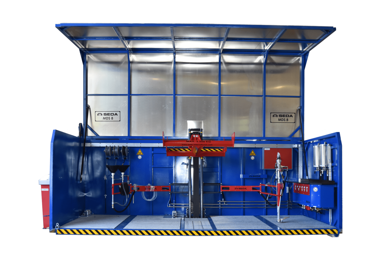 SEDA MDS8 DrainLift - Mobile End-of-Life vehicle depollution